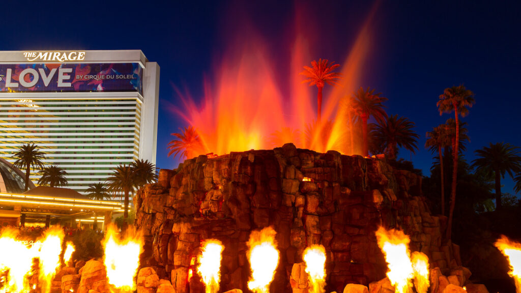 The Iconic Mirage Volcano Will Erupt for the Last Time This Week ...